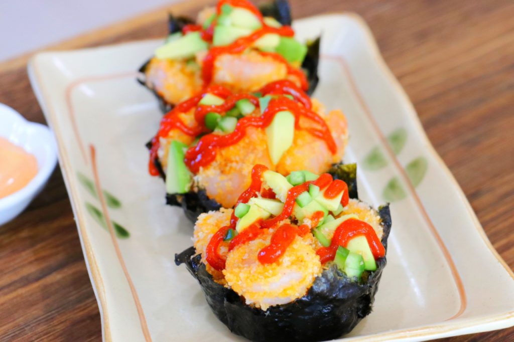 CiCi Li - Baked Shrimp Sushi Cups