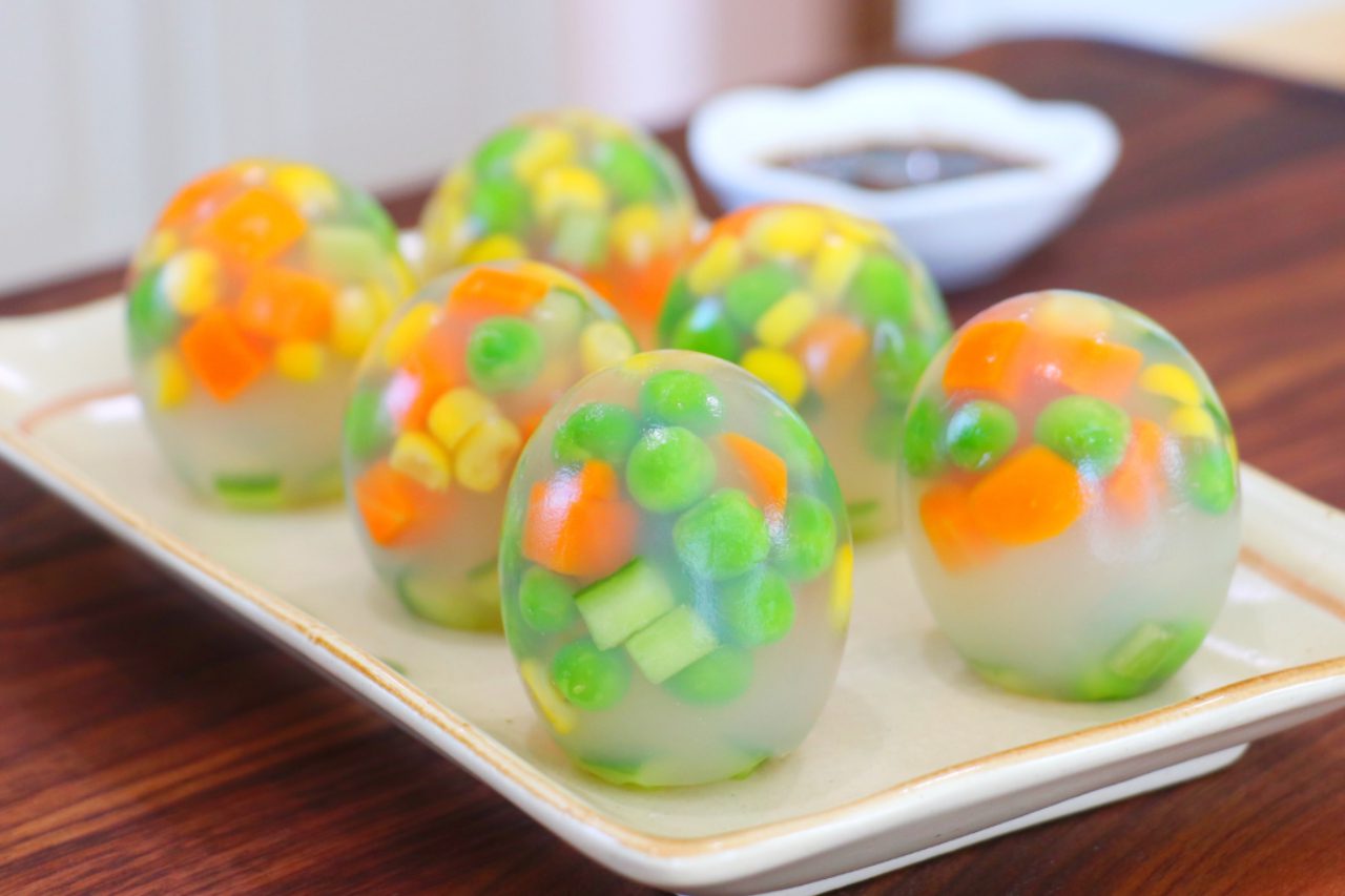 CiCi Li - Vegetable Egg Jelly with Agar Agar