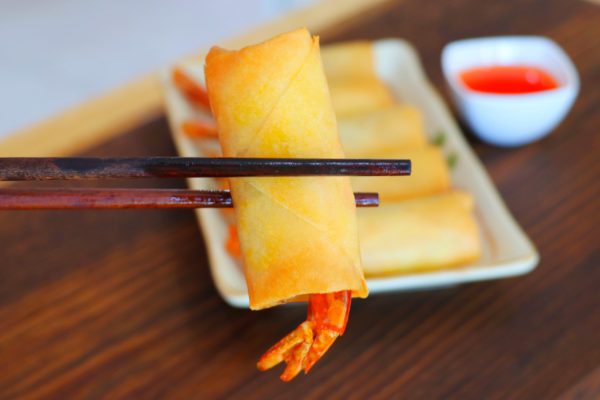 Fried Shrimp Spring Rolls - CiCi Li, Asian Home Cooking