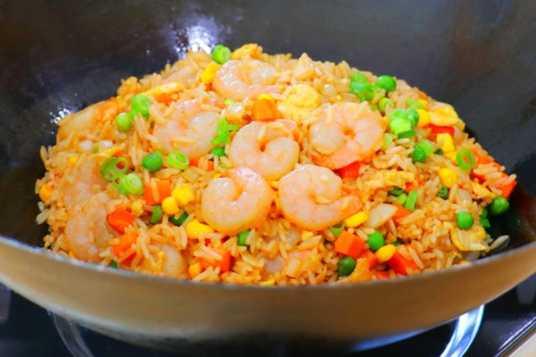 10-Min Shrimp Fried Rice Recipe - CiCi Li, Asian Home Cooking