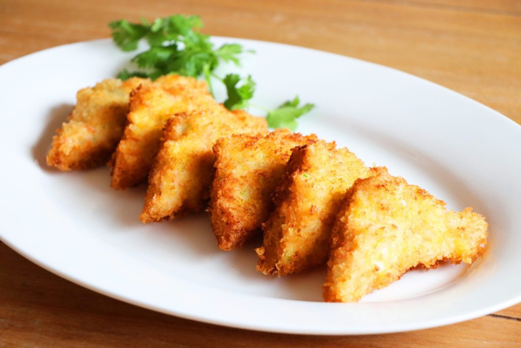 Crispy Chinese Shrimp Toast Recipe - CiCi Li, Asian Home Cooking